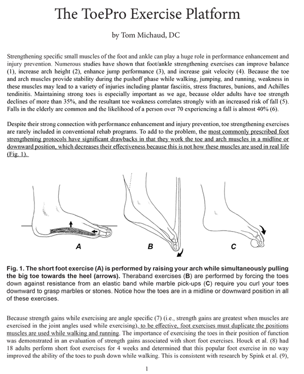 ToePro Foot/Ankle Exercise Platform - Human Locomotion