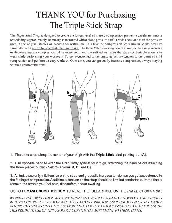 Triple Stick BFR Strap - Human Locomotion