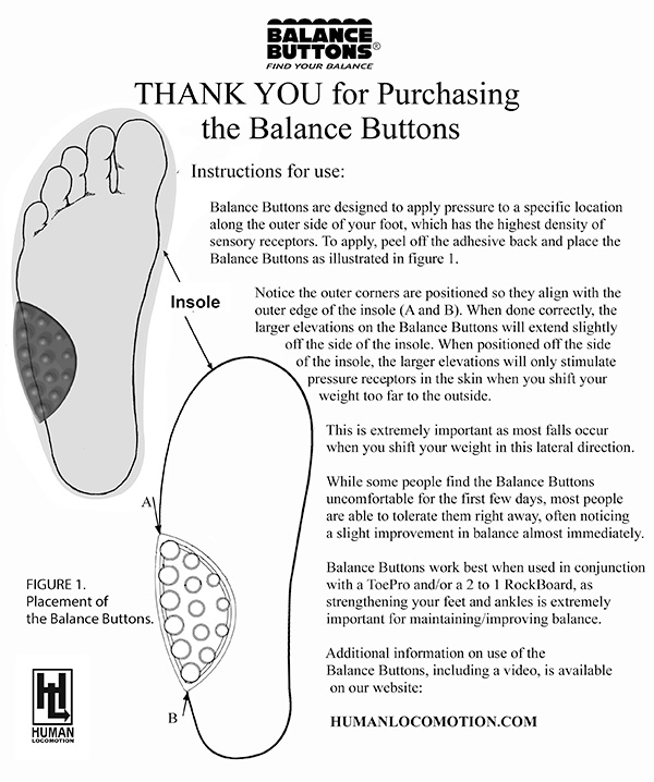 Balance Buttons - Human Locomotion